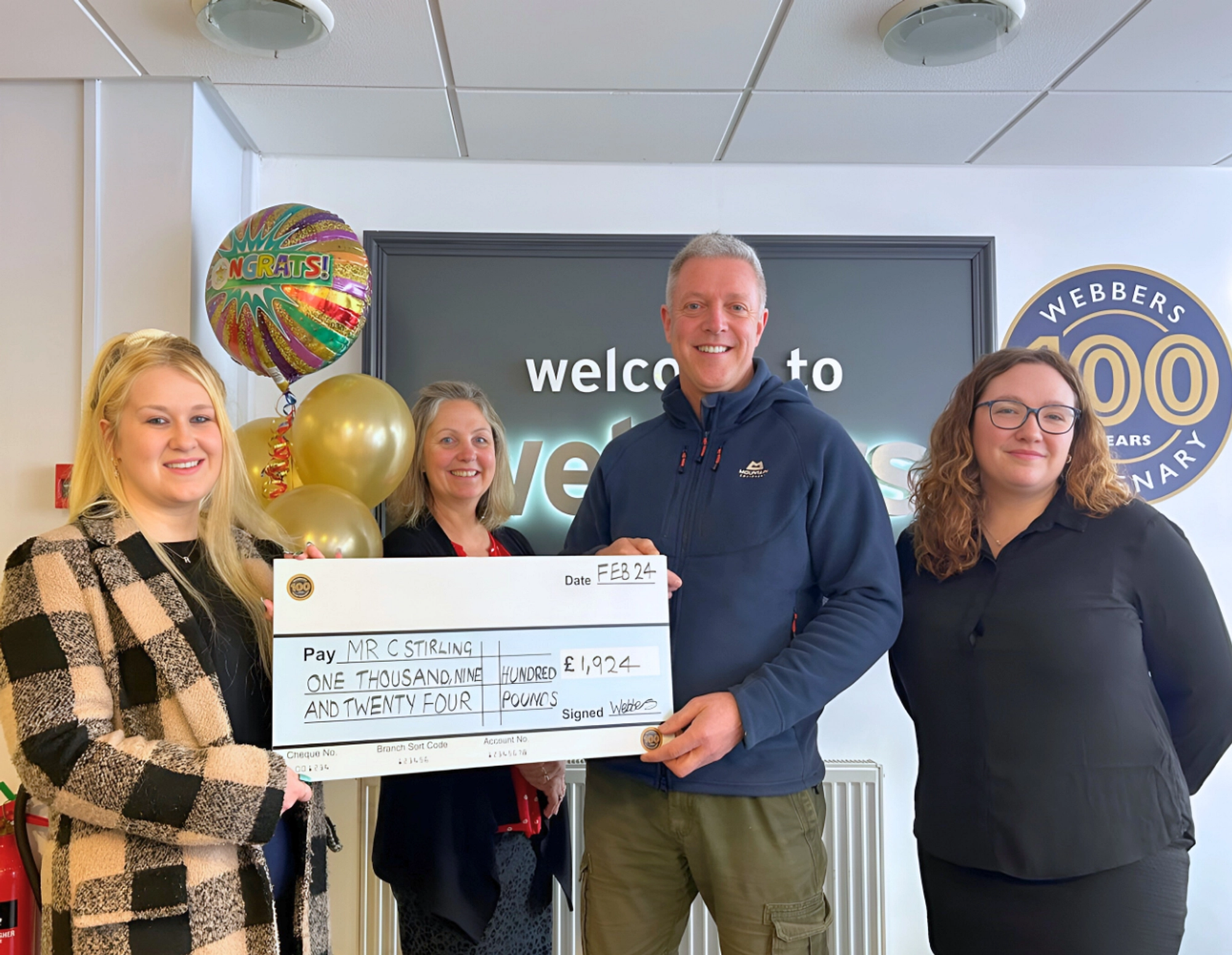 Announcing Our February Winner: Mr. Stirling, Landlord from Launceston! | Webbers